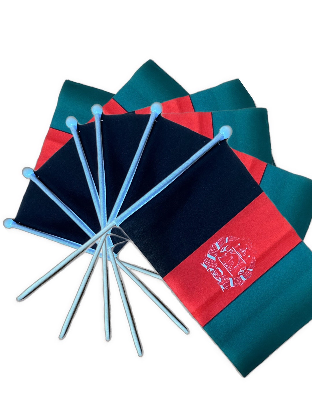 6 X Afghanistan Small Hand Waving Flags 9inch X 6inch - Etsy