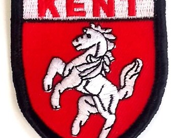 UK KENT County Flag Embroidered Iron on Patch Sew on Badge - Etsy