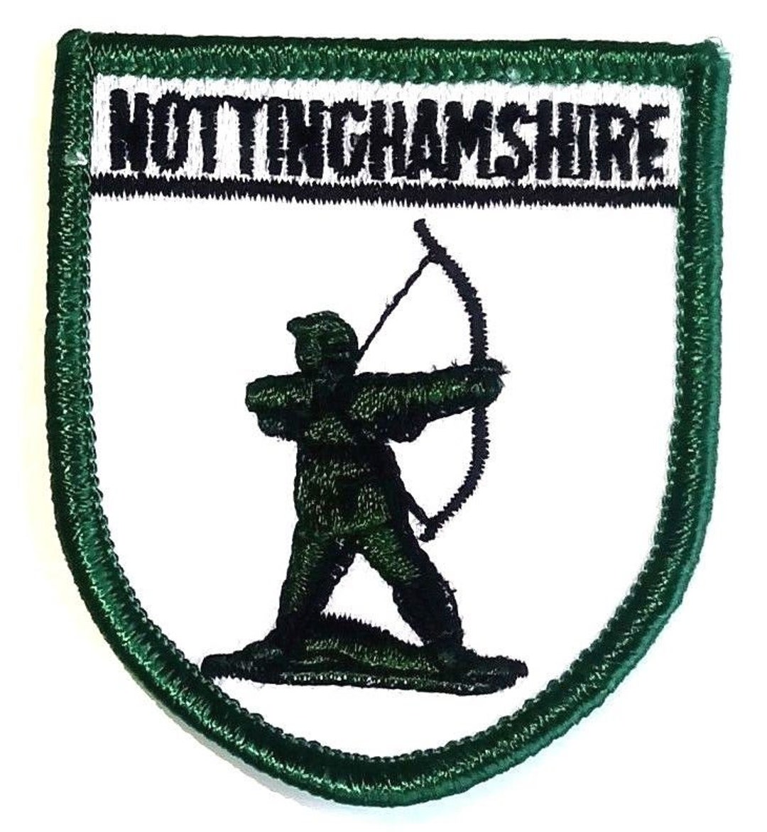 Nottinghamshire Embroidered Patch - Etsy