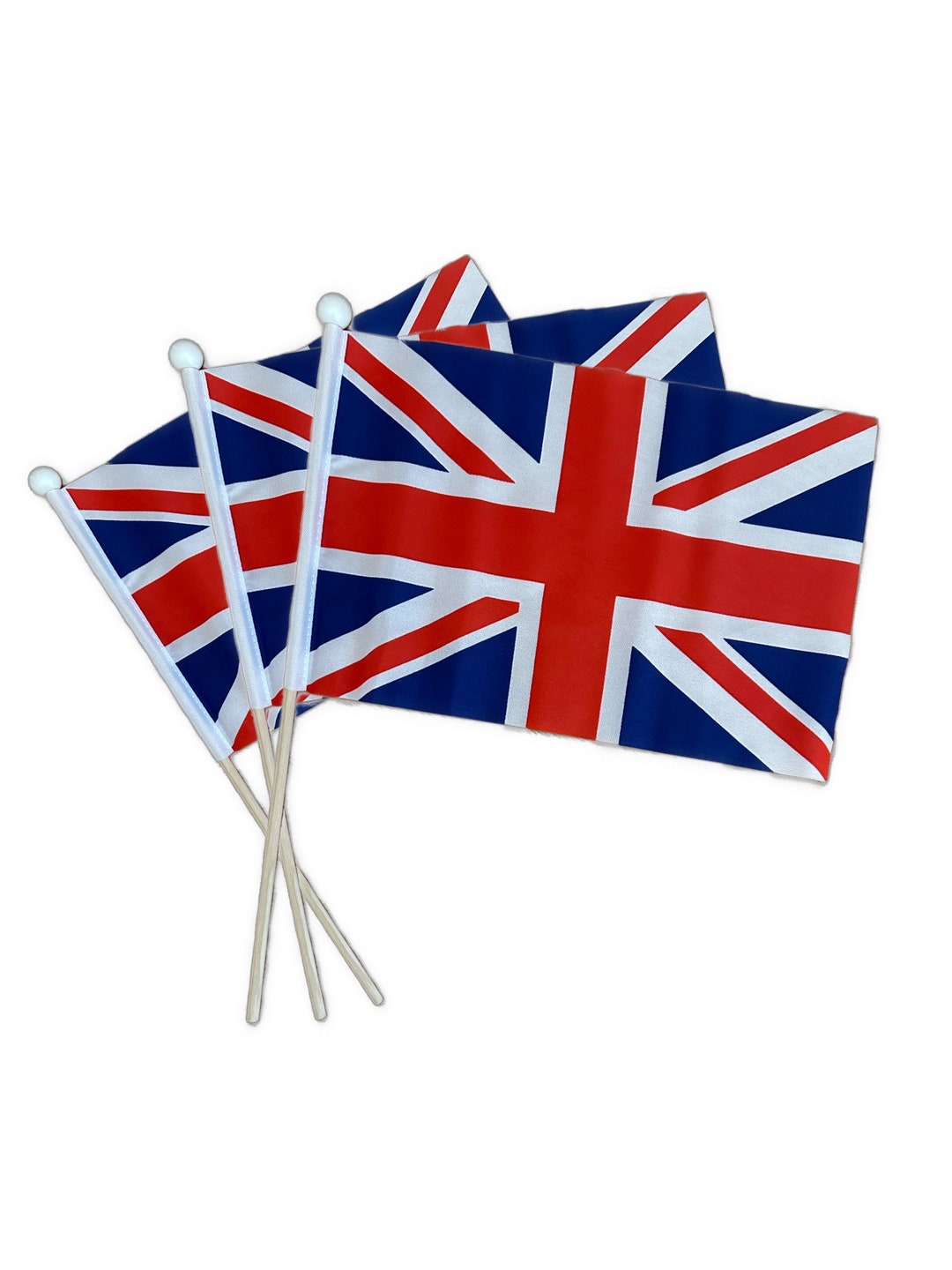 3 X Very Small Union Jack Hand Waving Flags on Sticks 9inch X 6inch - Etsy