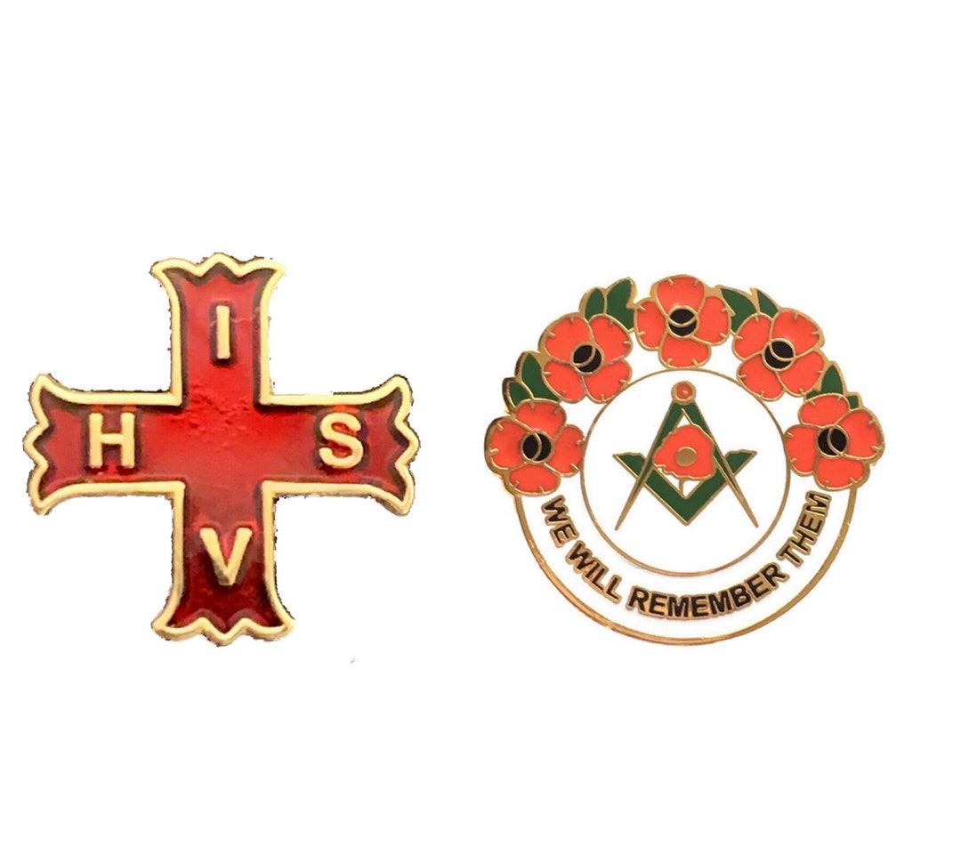 Masonic Conclave Red Cross Badge and Masonic We Will Remember - Etsy