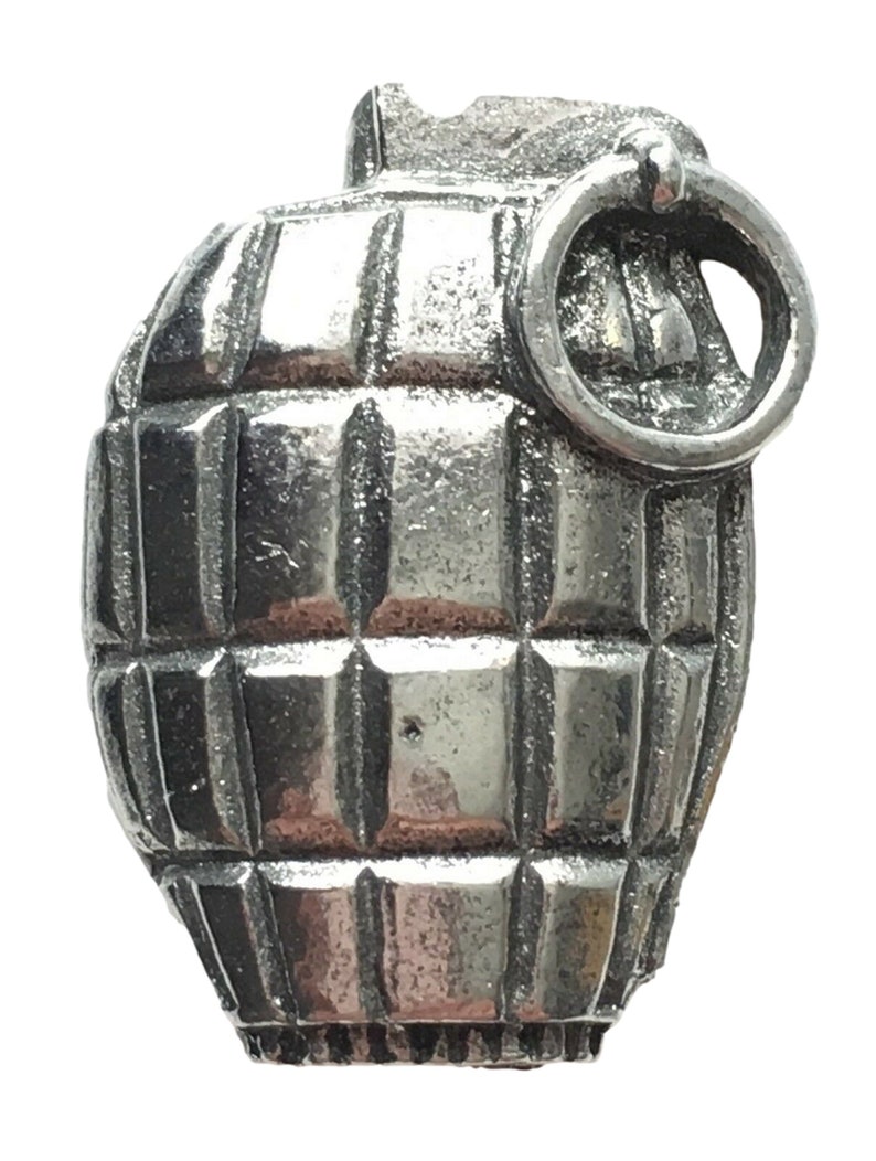 Grenade Military Handcrafted in Solid Pewter Lapel Pin Badge - Etsy