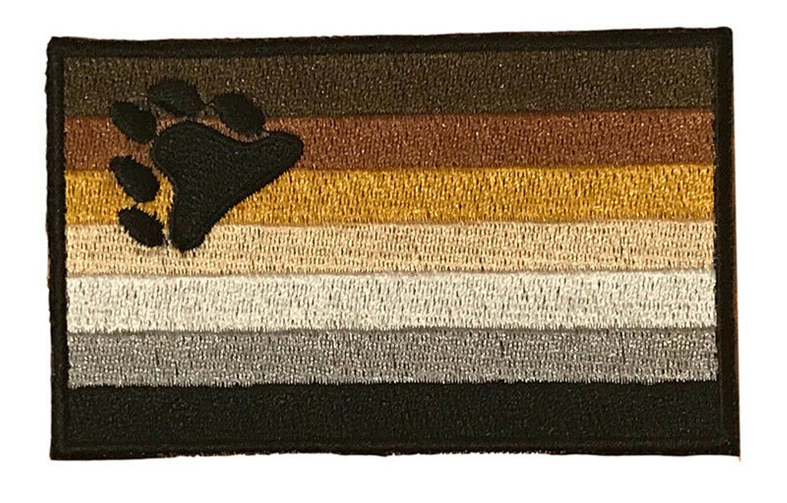 Bear Pride Paw Gay Pride Embroidered Sew or Iron on Patch A - Etsy