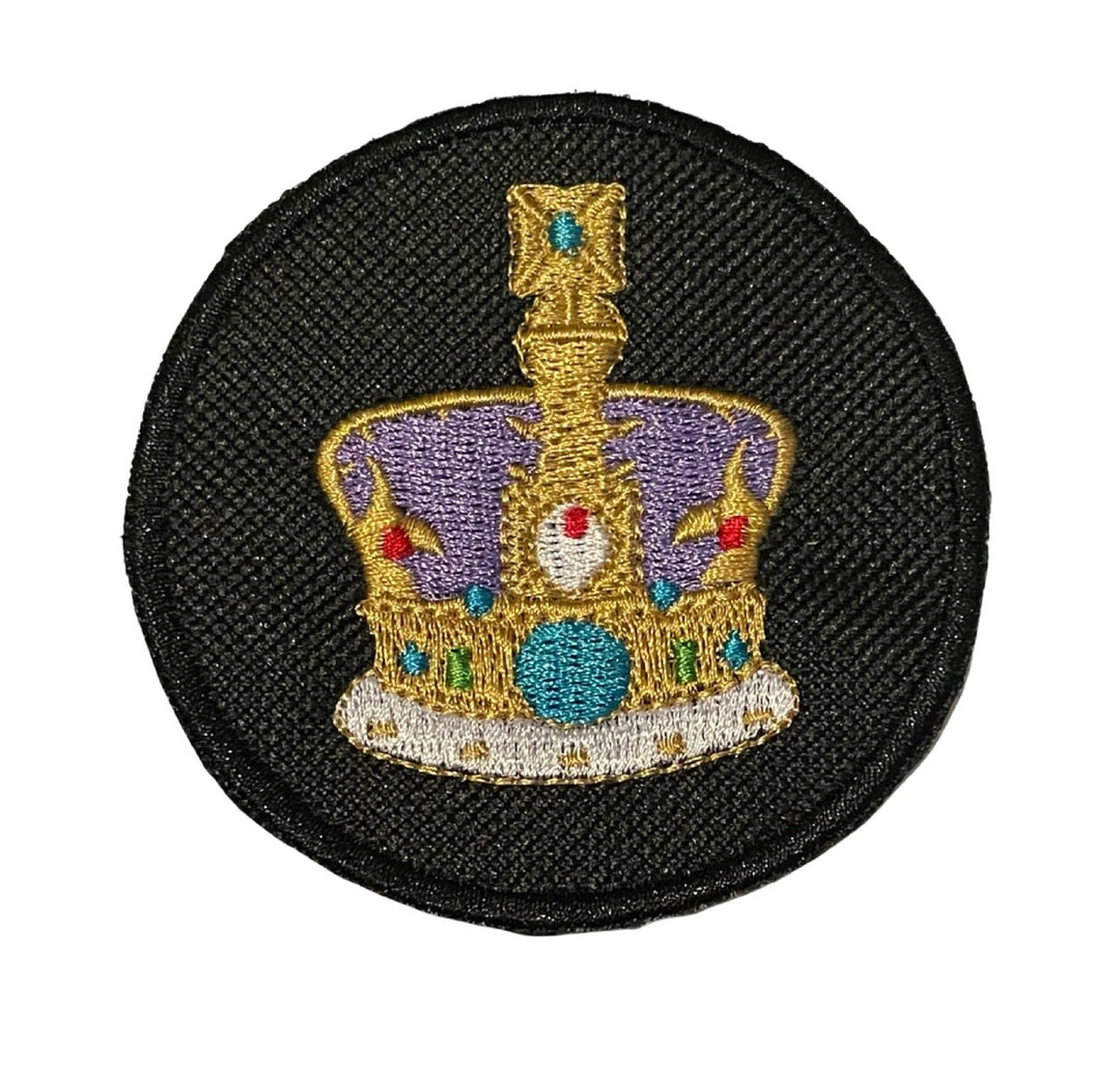 Queen Elizabeth Coronation Crown Embroidered Sew/iron on Patch (A) - Etsy