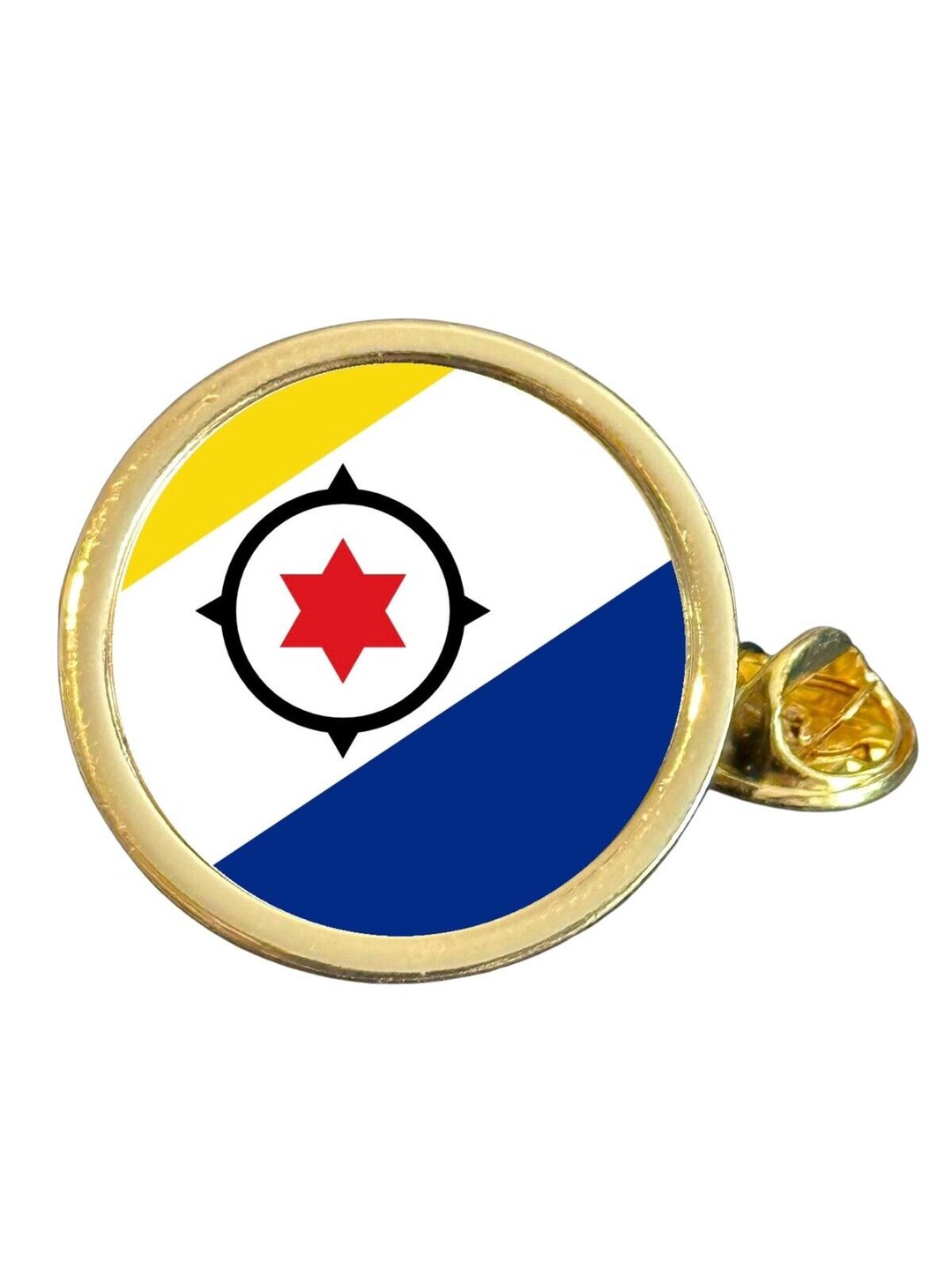 Caribbean Netherlands Flag Gold Plated Domed Lapel Pin Badge in Bag - Etsy