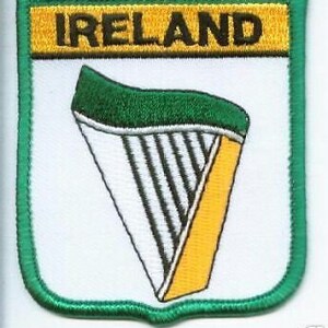 Ireland Irish Harp World Embroidered Patch A167 | Etsy