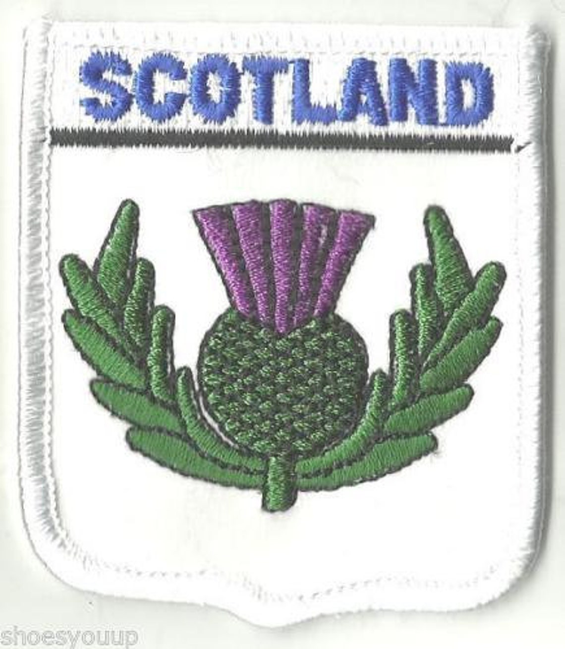 Scotland National Emblem Thistle Flag Crest Flag World - Etsy