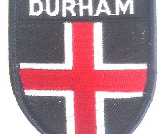 UK DURHAM County Flag Embroidered Iron on Patch Sew on Badge - Etsy