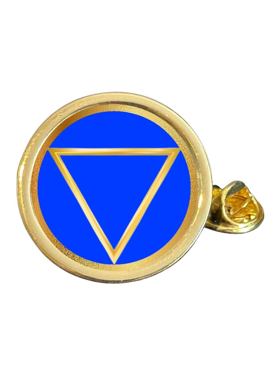 Alcoholics Anonymous Triangle Gold Plated Domed Lapel Pin Badge - Etsy