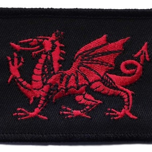 Welsh Wales Red Dragon Iron on National Embroidered Patch - Etsy UK