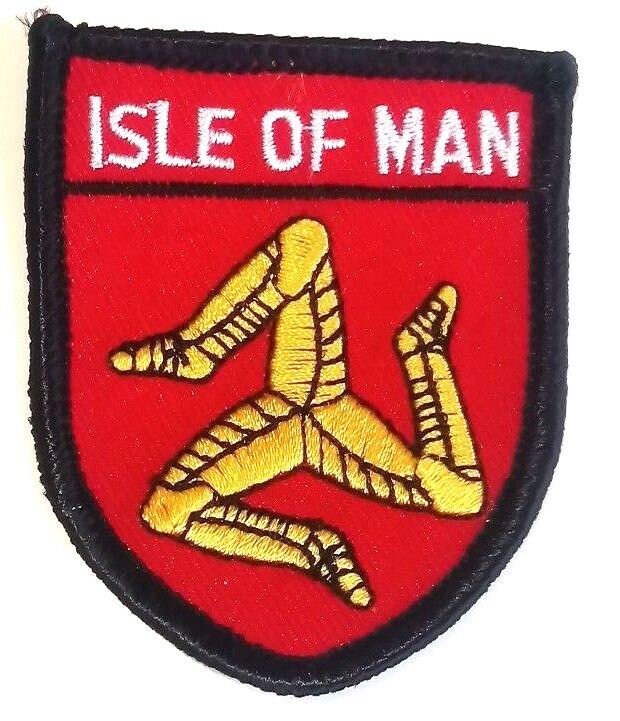 Isle of Man Embroidered Patch - Etsy