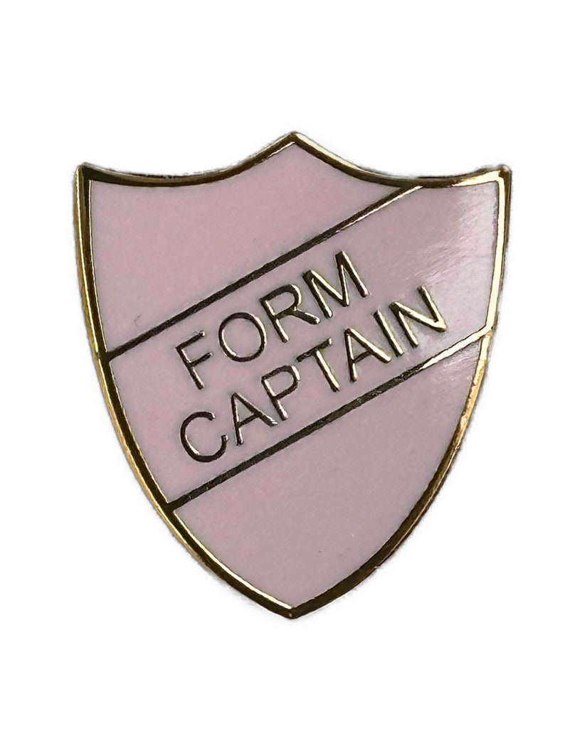 School Form Captain School / College Light Pink Enamel Lapel Pin Badge ...