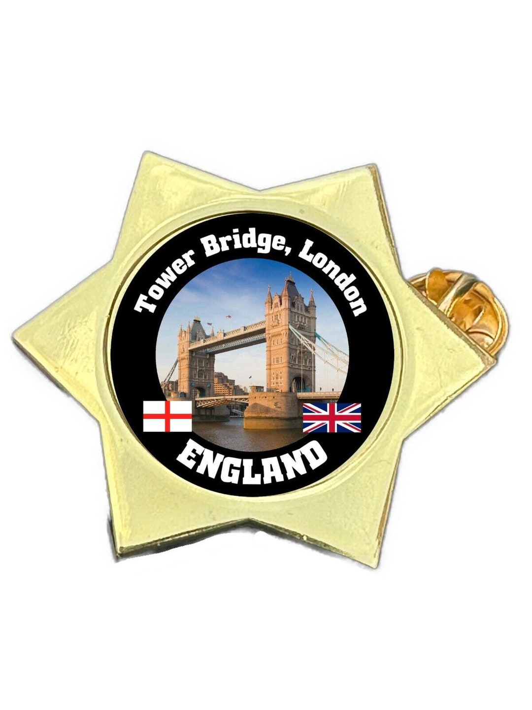 Tower Bridge London England Gold Star Lapel Pin Badge - Etsy