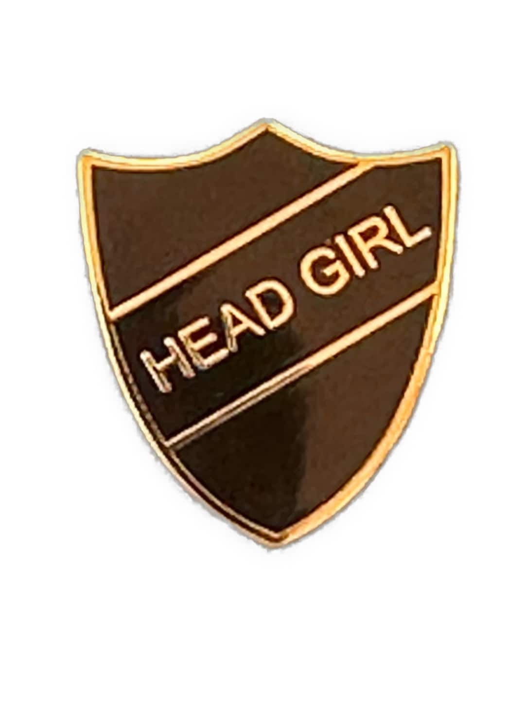 School Head Girl School / College Black Enamel Lapel Pin Badge - Etsy