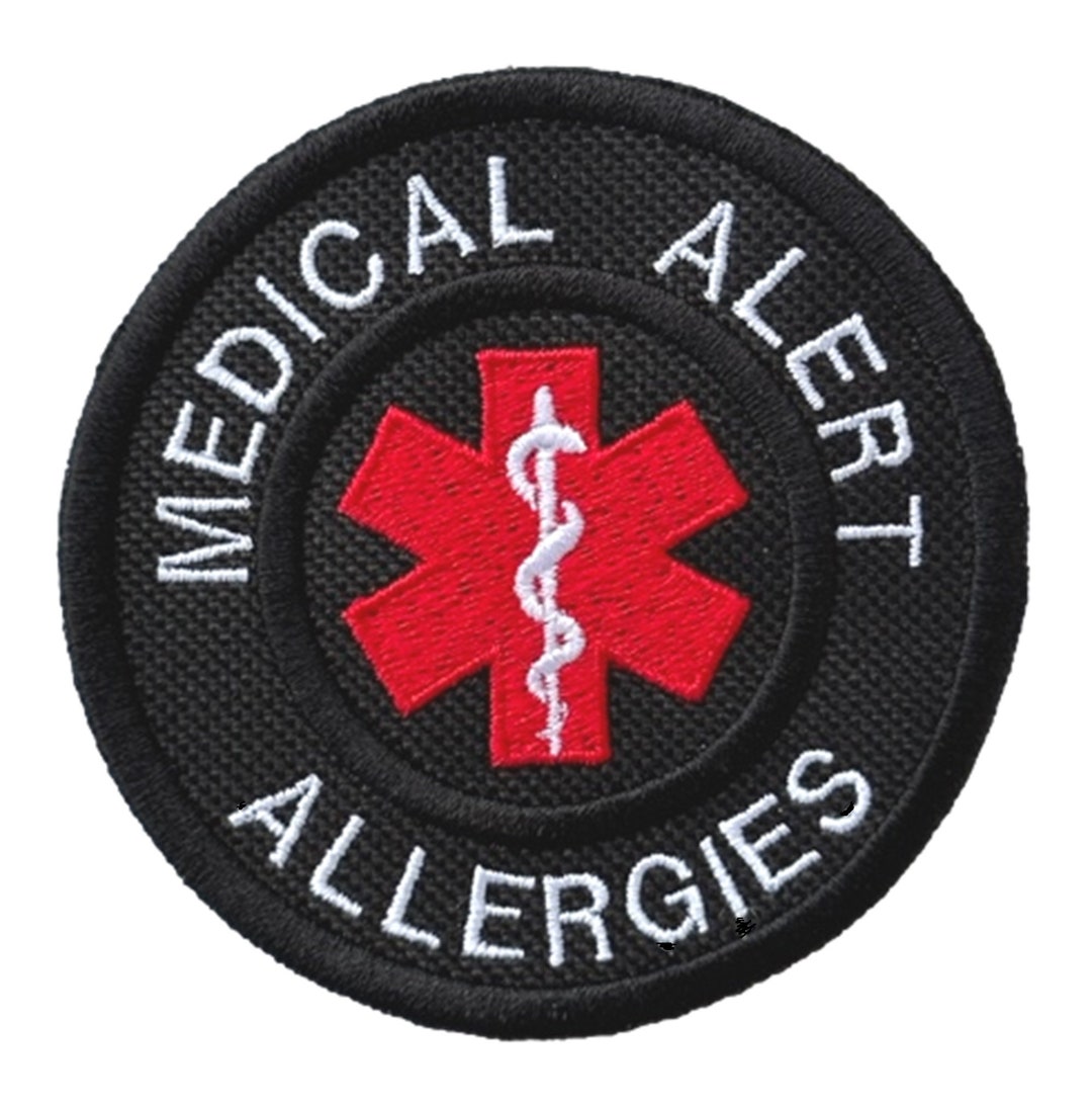 Medical Alert Embroidered Patches - Allergies (A) - Etsy
