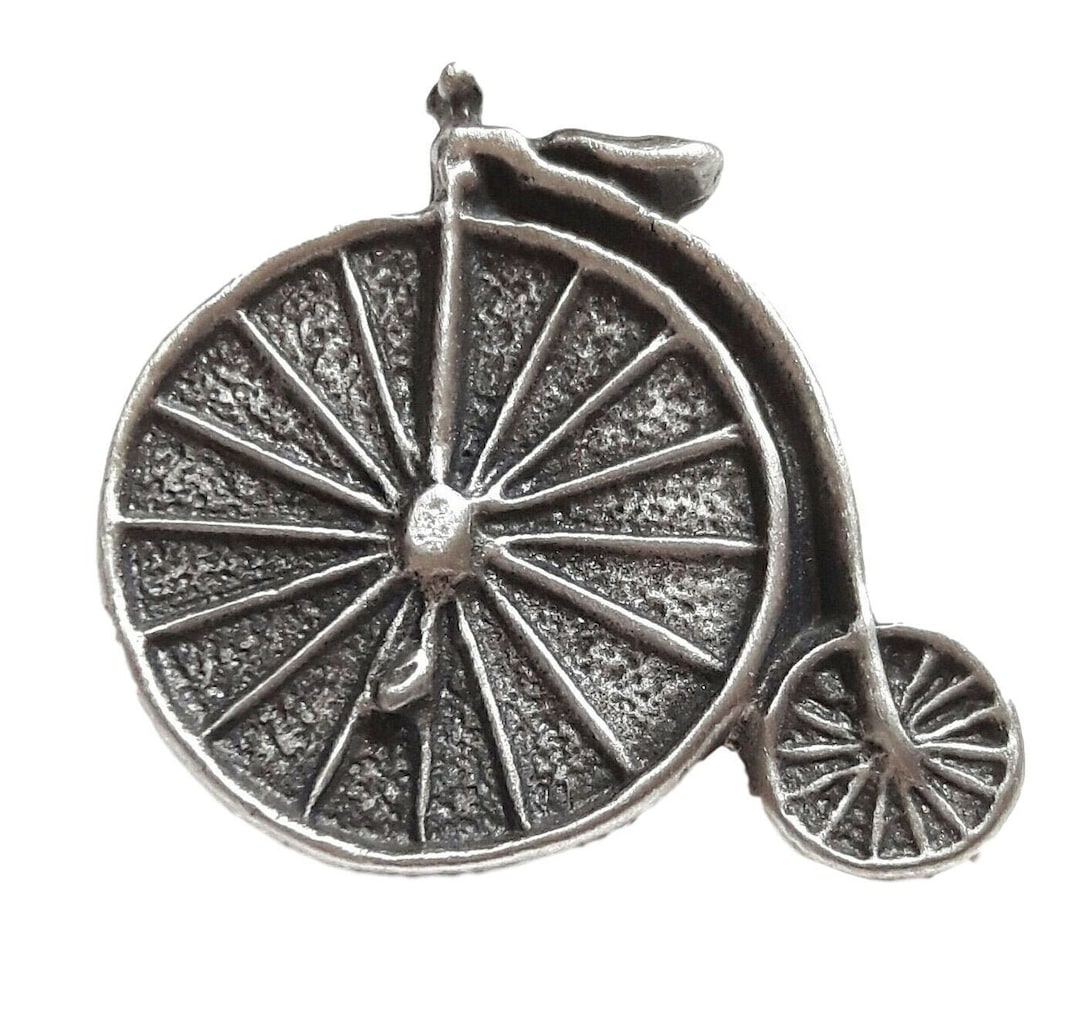 Penny Farthing Handcrafted From English Pewter Lapel Pin Badge - Etsy