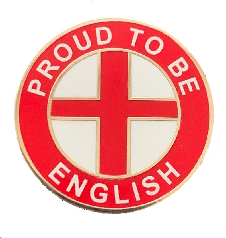 Proud to Be English in St George Cross Enamel Lapel Pin Badge - Etsy UK