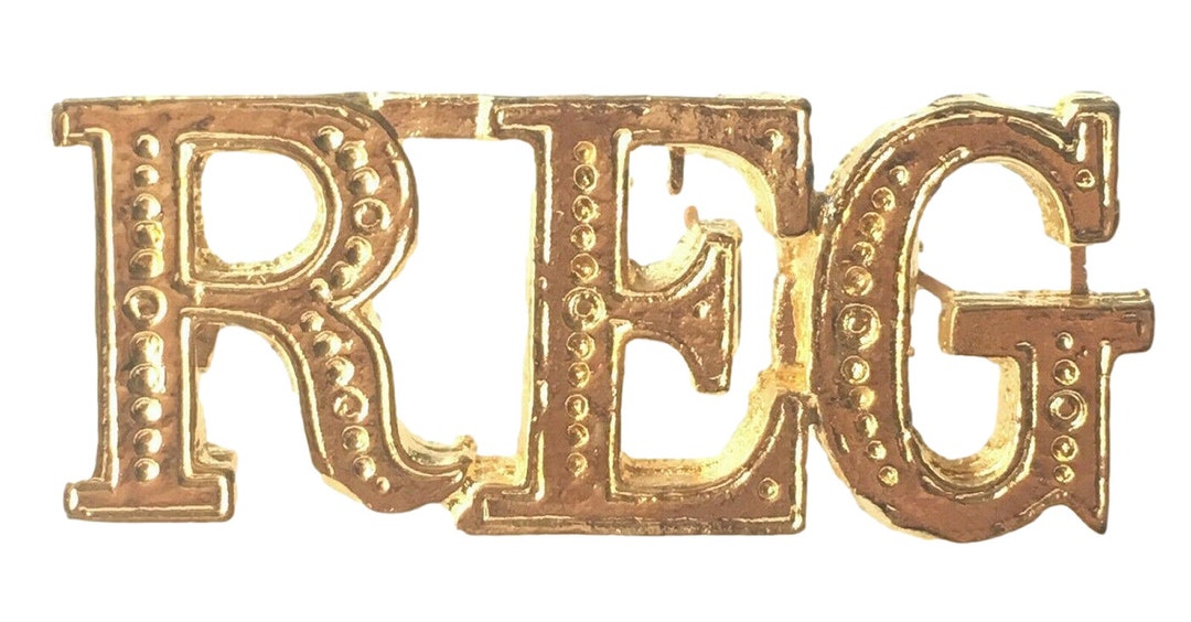 REG Region Letters Orange Order Gilt Plated Letters for - Etsy