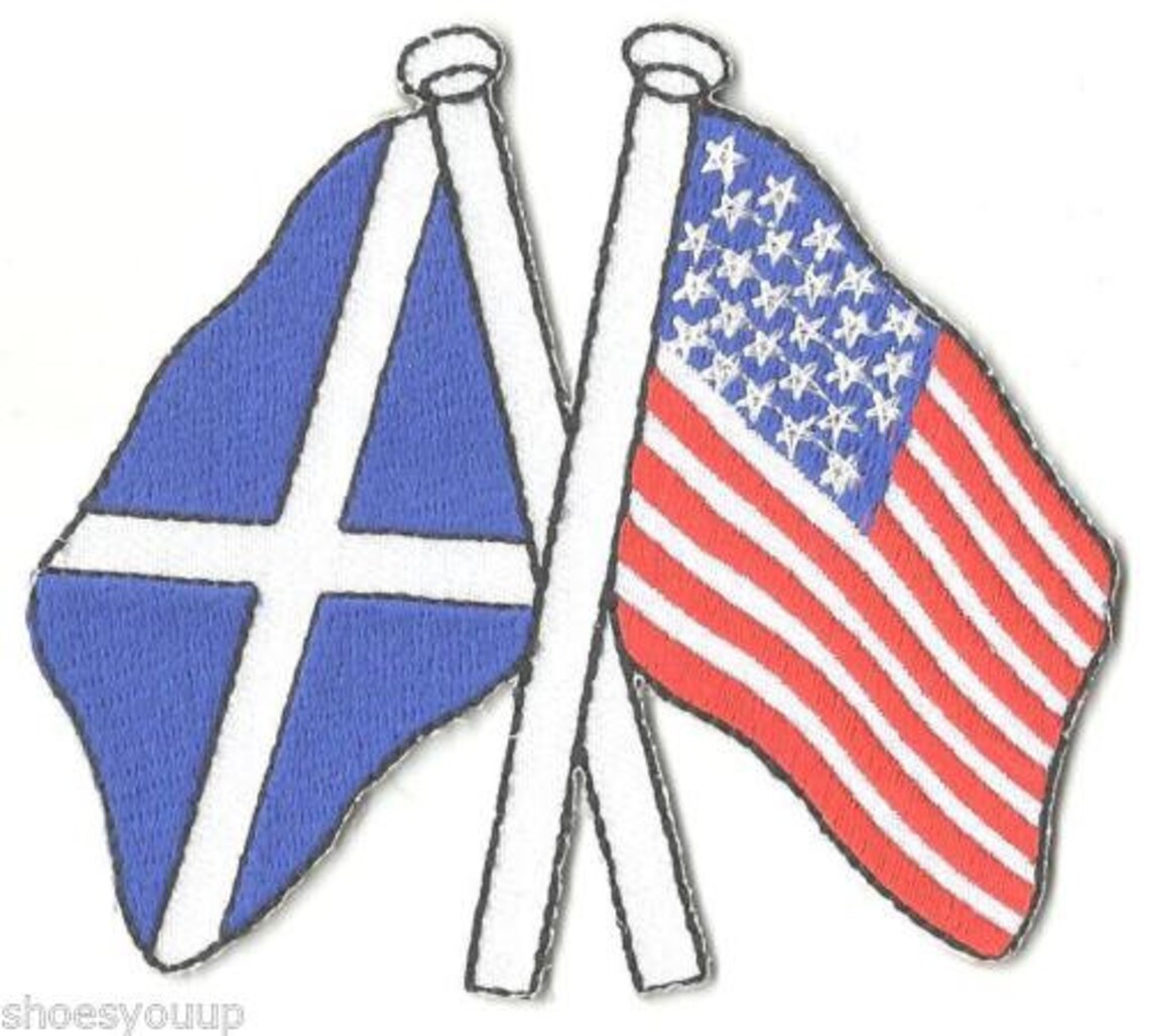 Scotland & Usa Friendship Flags World Embroidered Patch (A180) - Etsy