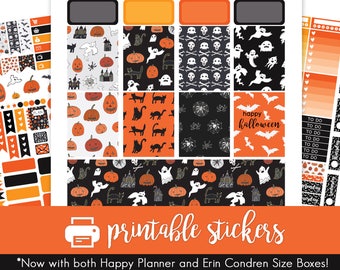 Printable Planner Stickers October / Fall / Autumn Weekly Kit | Etsy