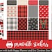 Printable Planner Stickers Winter Buffalo Plaid Weekly Kit for | Etsy