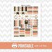 Printable Planner Stickers Rustic Autumn Floral November W/ Cut Files ...