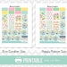 Printable Planner Stickers Ocean Life Summer /june/july/august Weekly ...