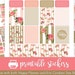Printable Planner Stickers Rose & Gold Weekly Kit Shabby Chic | Etsy