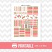 Printable Planner Stickers Rose & Gold Weekly Kit Shabby Chic - Etsy
