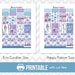 Printable Planner Stickers Winter Snowflake Weekly Kit for January for ...