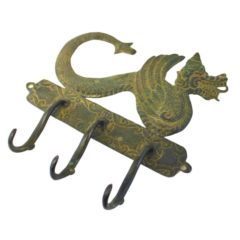 Dragon Naga Antaboga Wall Hook Hanger Cast Verdigris Solid - Etsy