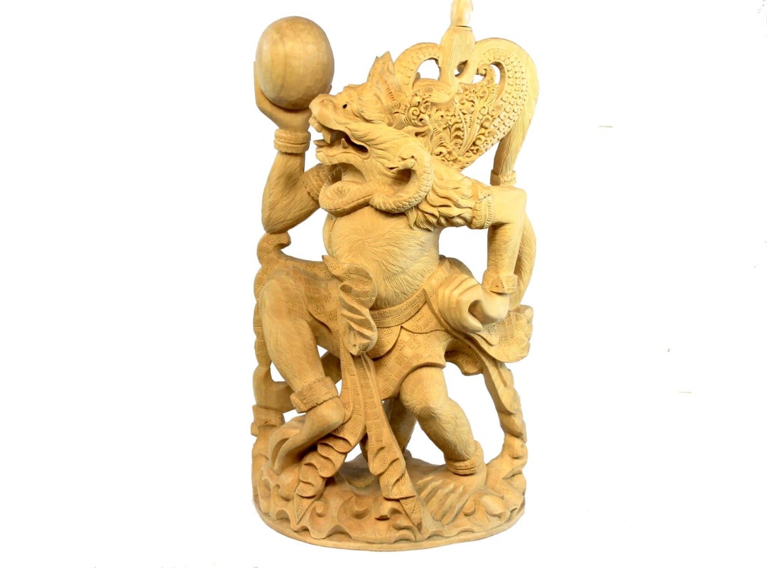 Balinese Hanuman Monkey God Sculpture Ramayana Bali Art Hand Carved ...