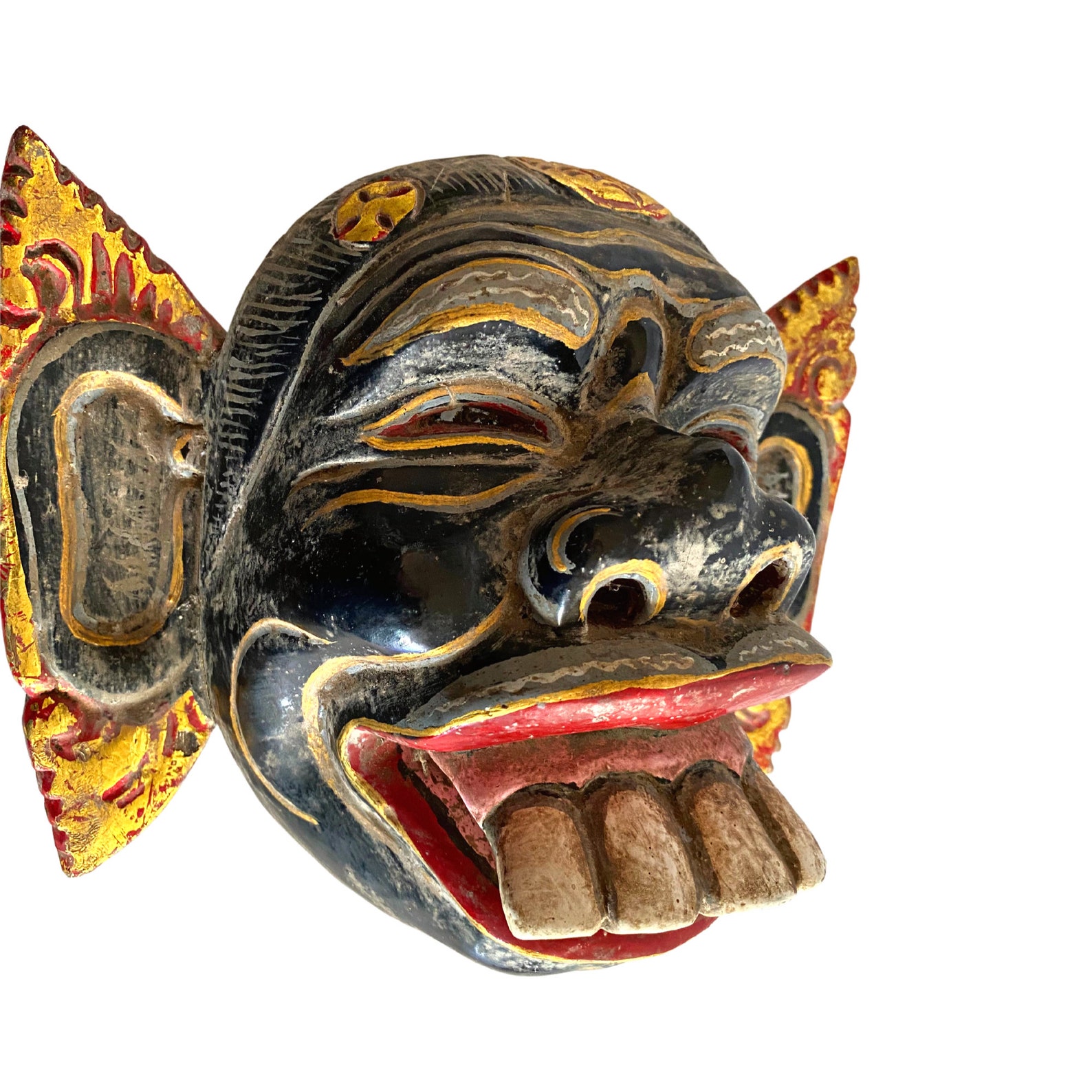 Balinese Wayang WONG Dance Drama Mask Buckteeth Demon Topeng - Etsy