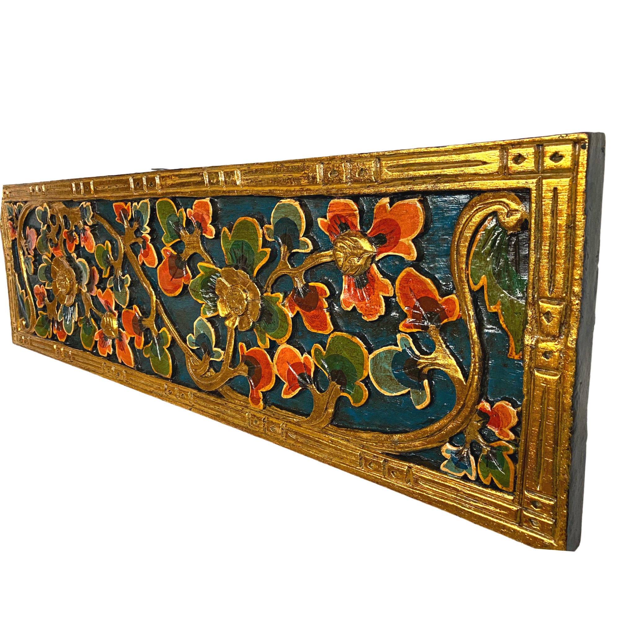 Balinese Lotus Panel Architectural Relief Wood Carving Bali - Etsy