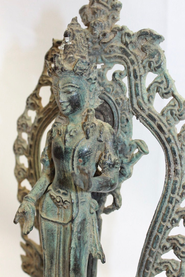 Vintage Balinese Art Dewi Sri Fertility Goddess Bronze Statue: Lost Wax ...