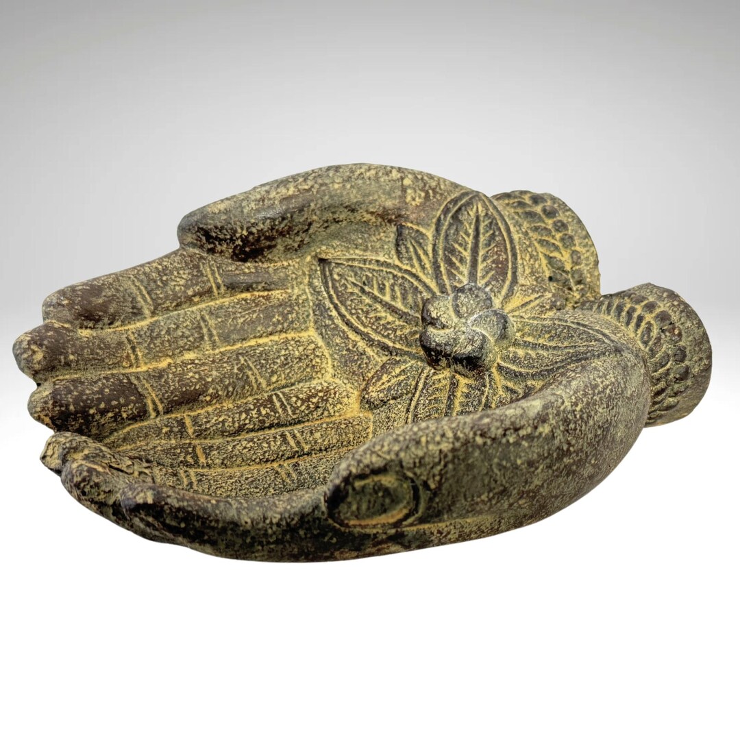 Buddha Blessing Mudra Hand Incense Burner Offering Bowl Ash Catcher ...