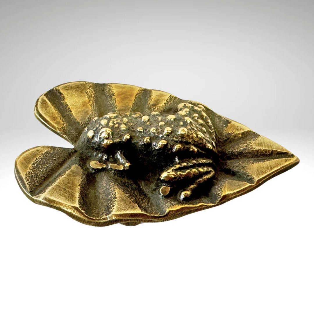 Brass Tree Frog Knob: Handmade Whimsical Home Decor Drawer Pull - Etsy