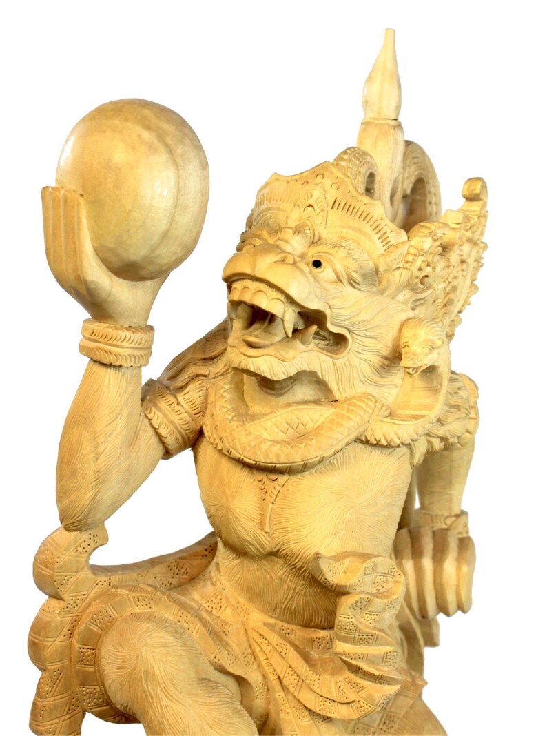 Balinese Hanuman Monkey God Sculpture Ramayana Bali Art Hand Carved ...