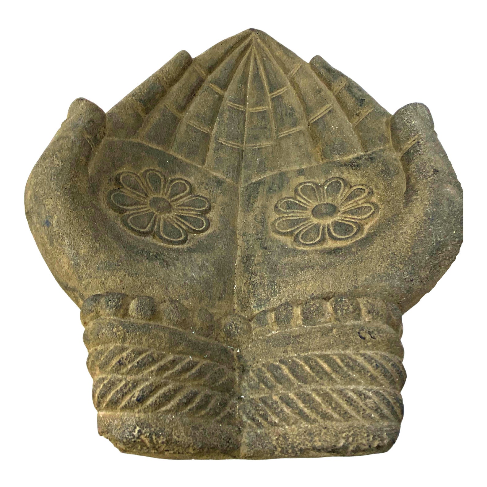 Buddha Blessing Mudra Hand Offering Bowl Statue Bird Bath - Etsy