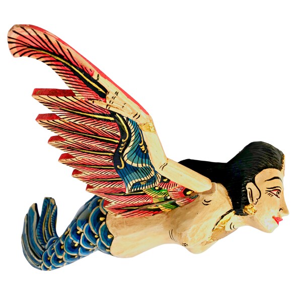 Carved Wood Mermaid - Etsy