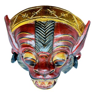 Balinese Hanuman Monkey Mask Carved Wood Bali Folk Art| Demon Guardian ...