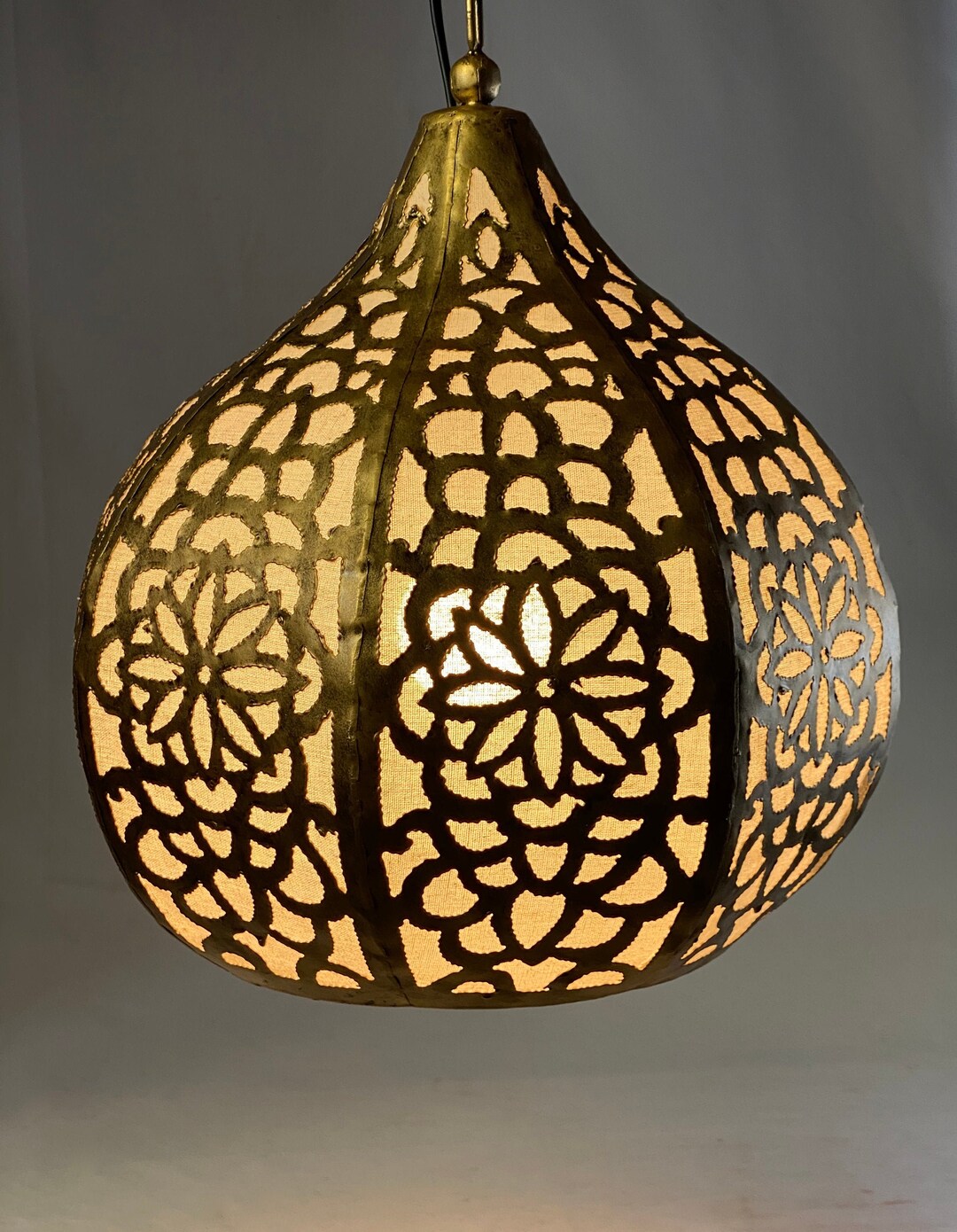 Bohemian Lotus Swag Lamp Hanging Teardrop Moroccan Take Lantern Home ...