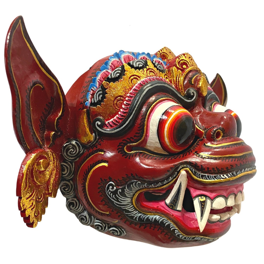 Barong Mask Hanuman Red Monkey Demon Topeng Authentic Balinese Dance ...