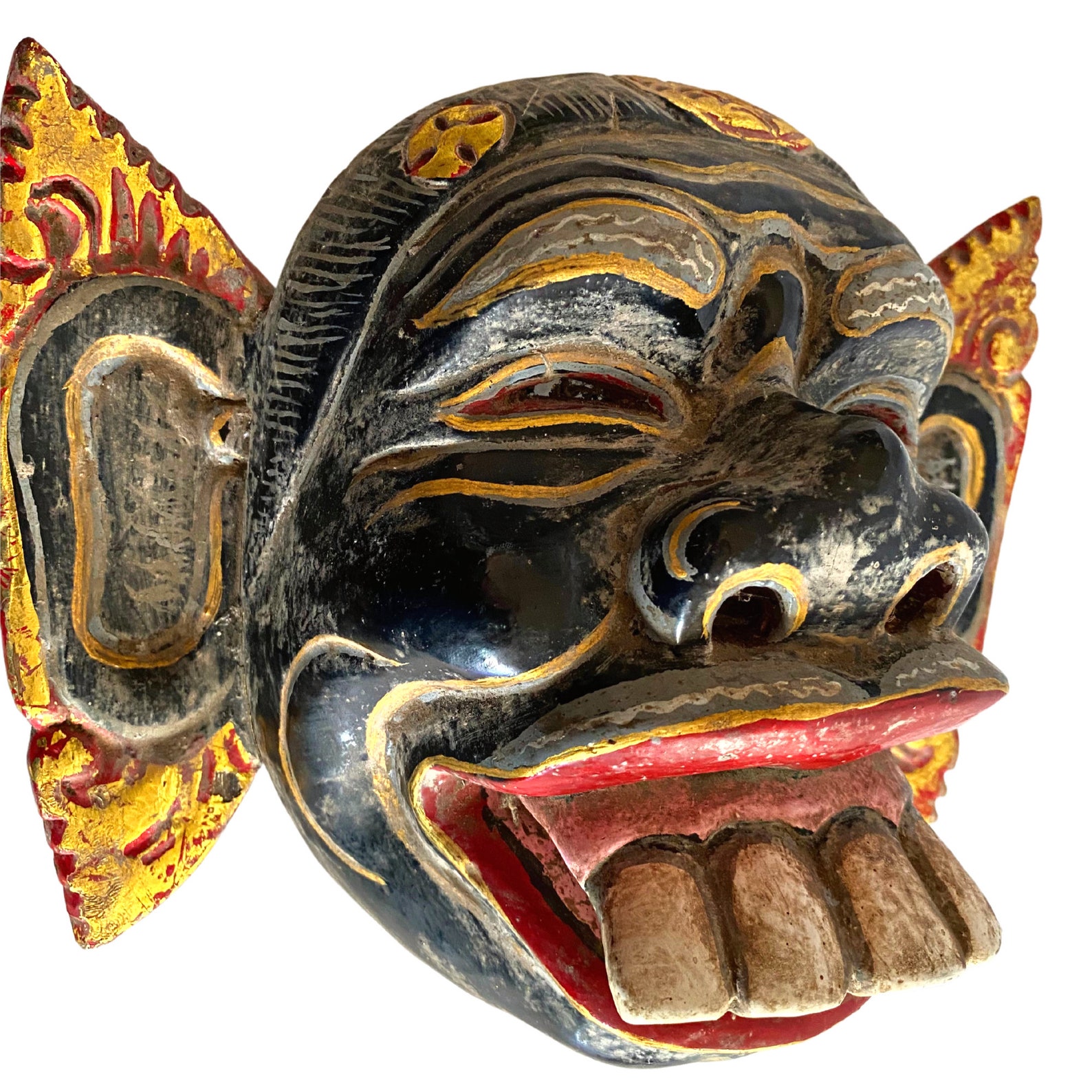 Balinese Wayang WONG Dance Drama Mask Buckteeth Demon Topeng - Etsy