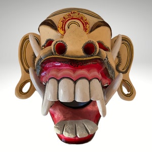 Balinese Demon Mask Celuluk Leyak Fanged Monster Rakshasa Hindu Bali ...