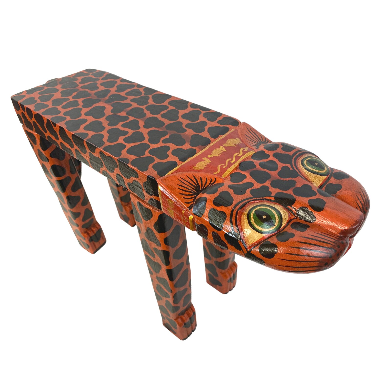 Cat Plant Stand Riser Tiger Stripes Leopard Spots Orange - Etsy