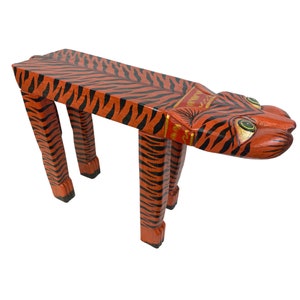 Cat Plant Stand Riser Tiger Stripes Leopard Spots Orange - Etsy