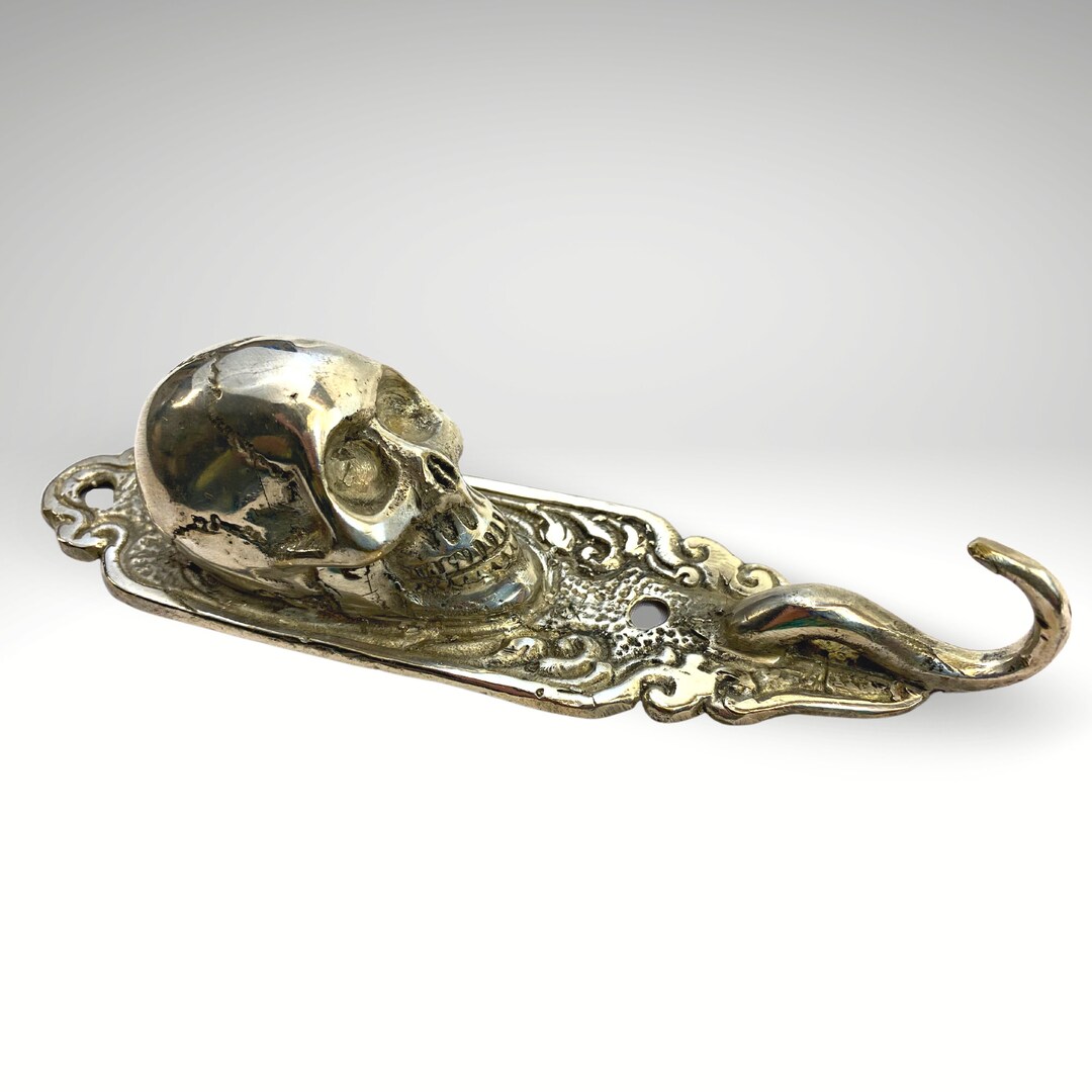 Gothic Human Skull Replica Skeleton Wall Coat Hook Key Towel Hook ...