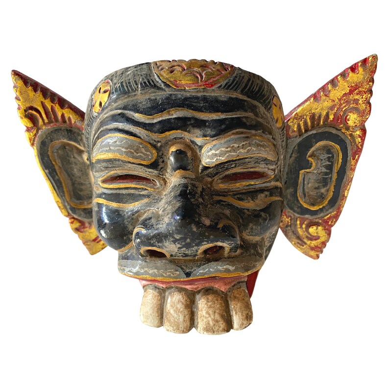 Balinese Wayang WONG Dance Drama Mask Buckteeth Demon Topeng - Etsy