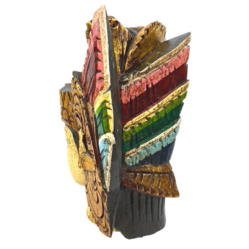 Dewi Sita Goddess Mask Ramayana Wall Art Carved Wood Balinese - Etsy